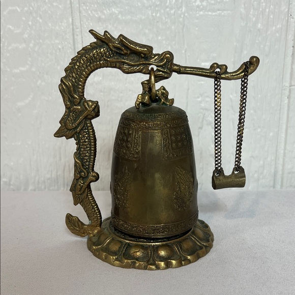 Vintage | Accents | Rare Vintage Tibetan Prayer Dragon Design Brass ...